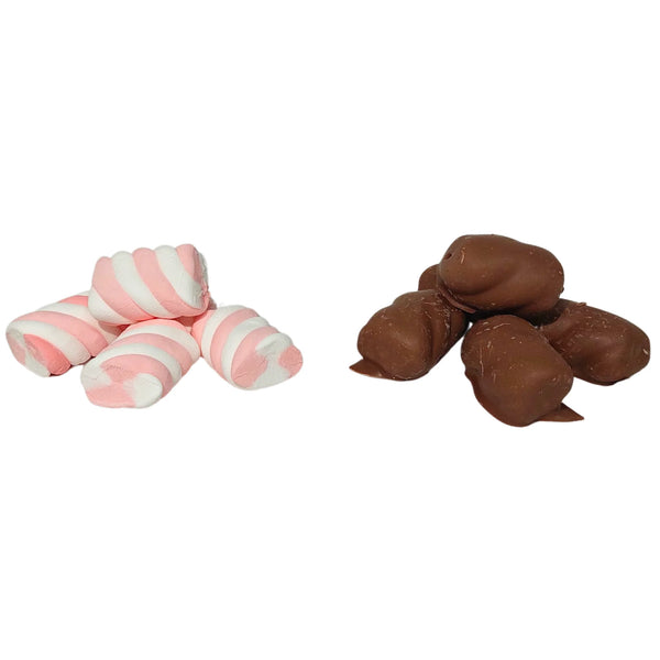 Pink Twist Marshmallow 100g - Poppy's Chocolate Wholesale