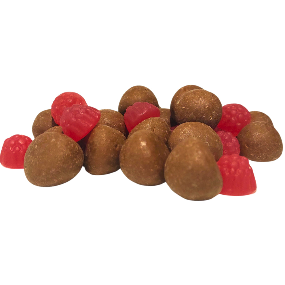 Milk Chocolate coated Raspberry lollies 200g – Poppy's Chocolate Wholesale