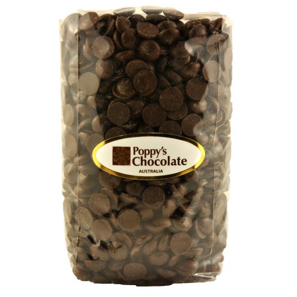 Chocolate Buttons 70% Dark - Vegan, Gluten Free 2kg - Poppy's Chocolate ...